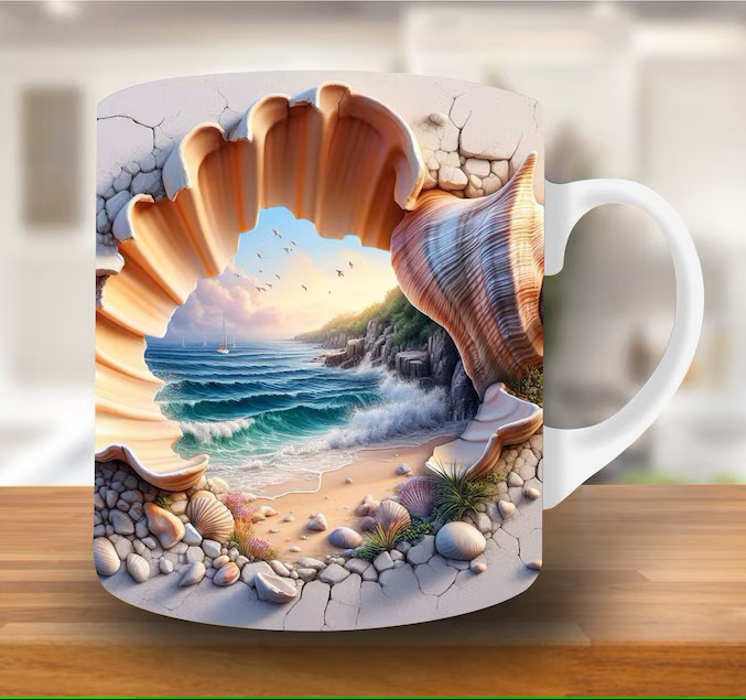 Attractive 3D Design Mug || 4948