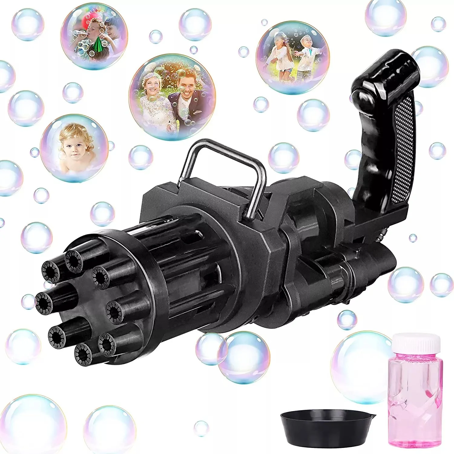 Bubble Blaster 8-Hole Automatic Bubble Blower Electric Bubble Maker ...
