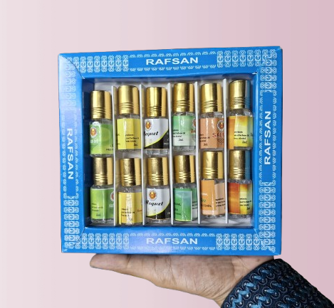 12 pieces halal attar/12 pcs Attar Combo Pack/ 12different smell ...