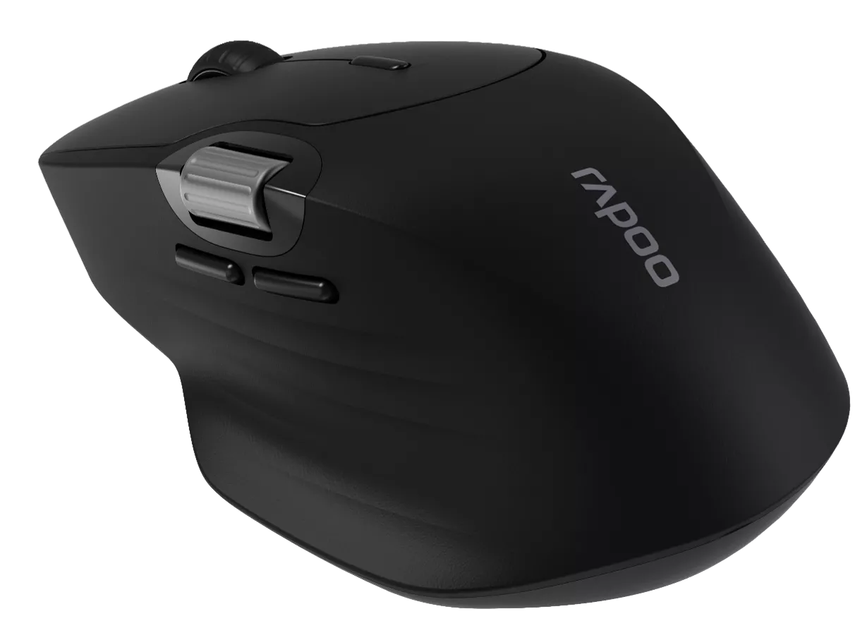 Rapoo MT560TM Multi-Mode Wireless Ergonomic Mouse – Black || 10570