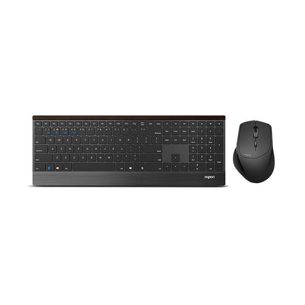 Rapoo 9500M Multi-Mode Wireless Keyboard & Mouse Combo – Black || 10580