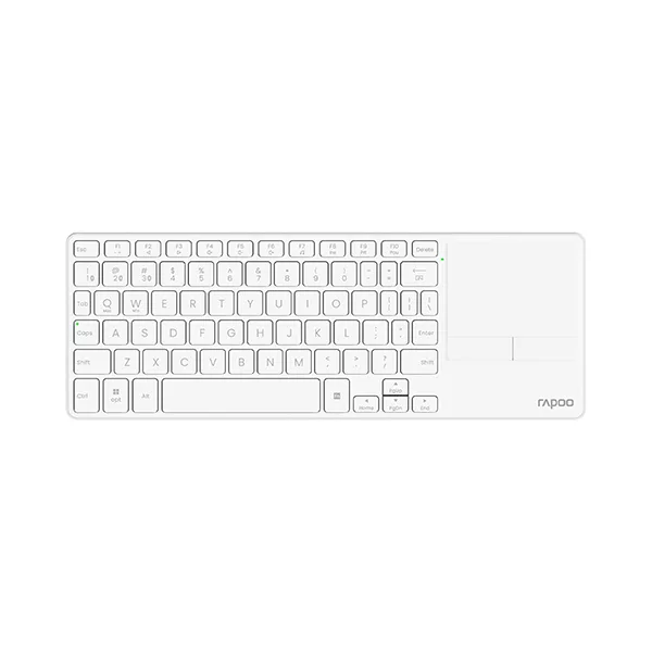 Rapoo E900T Portable Wireless Keyboard with Touchpad – White || 10597