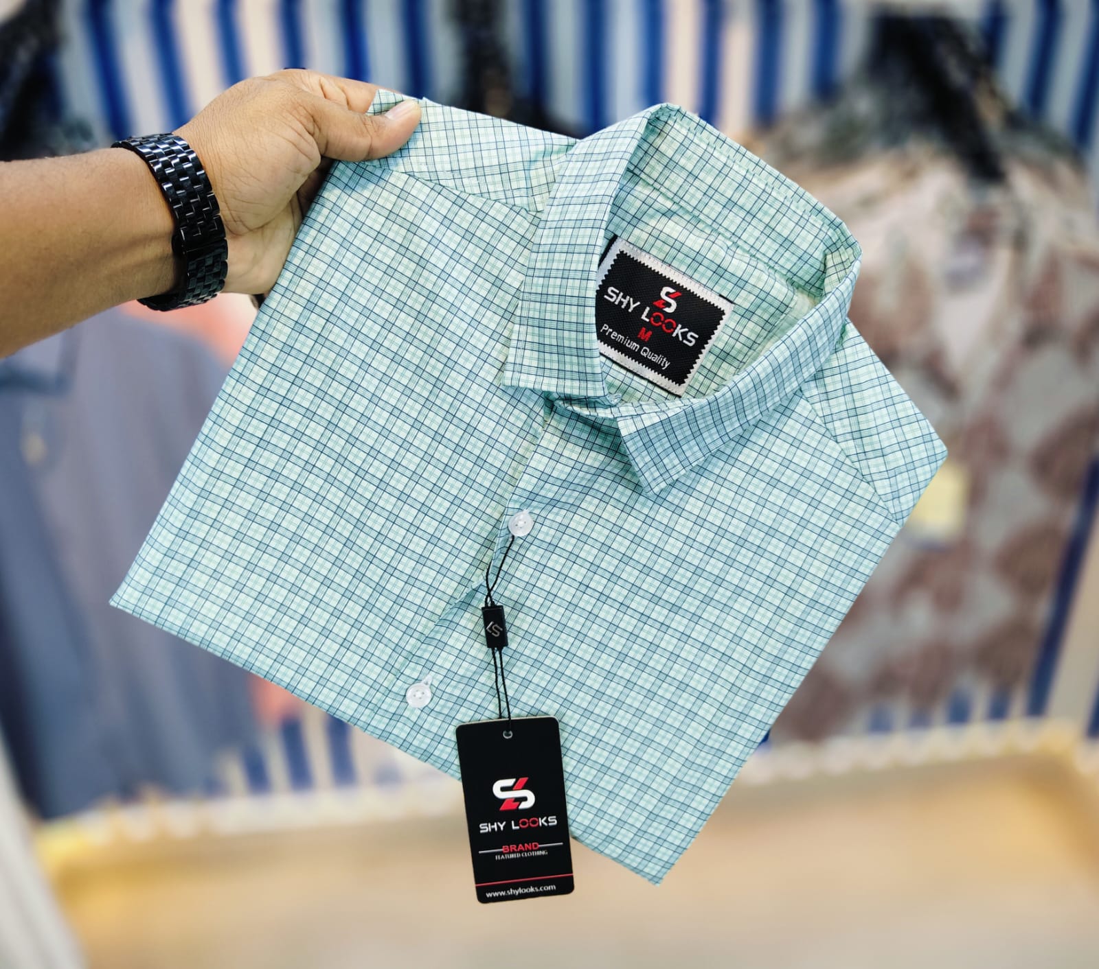 Shy Looks Pure Cotton 'Full Sleeve' Check Shirt || 10752