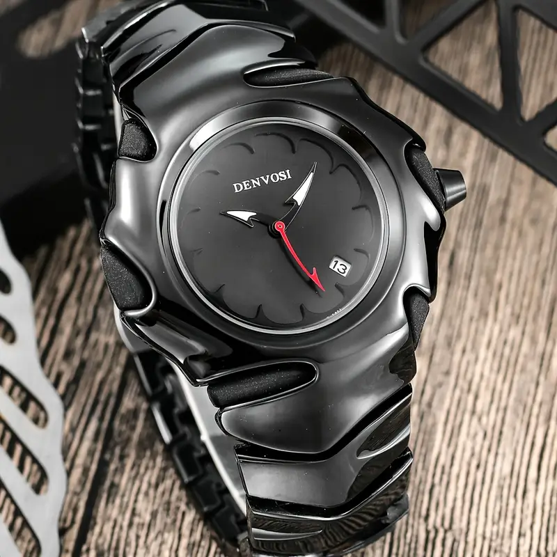 DENVOSI Premium Metal Watch – Bold Design (Full Black ) || 11183