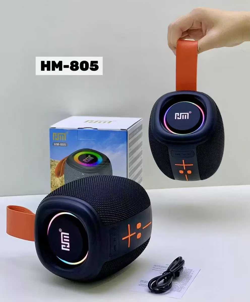HM-805 Portable Bluetooth Speaker with RGB (Black) || 11371
