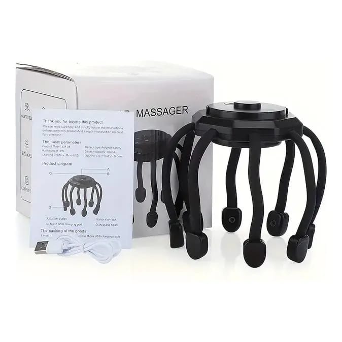 Electric Head Massager – Smart Scalp Relaxation Device for Stress ...