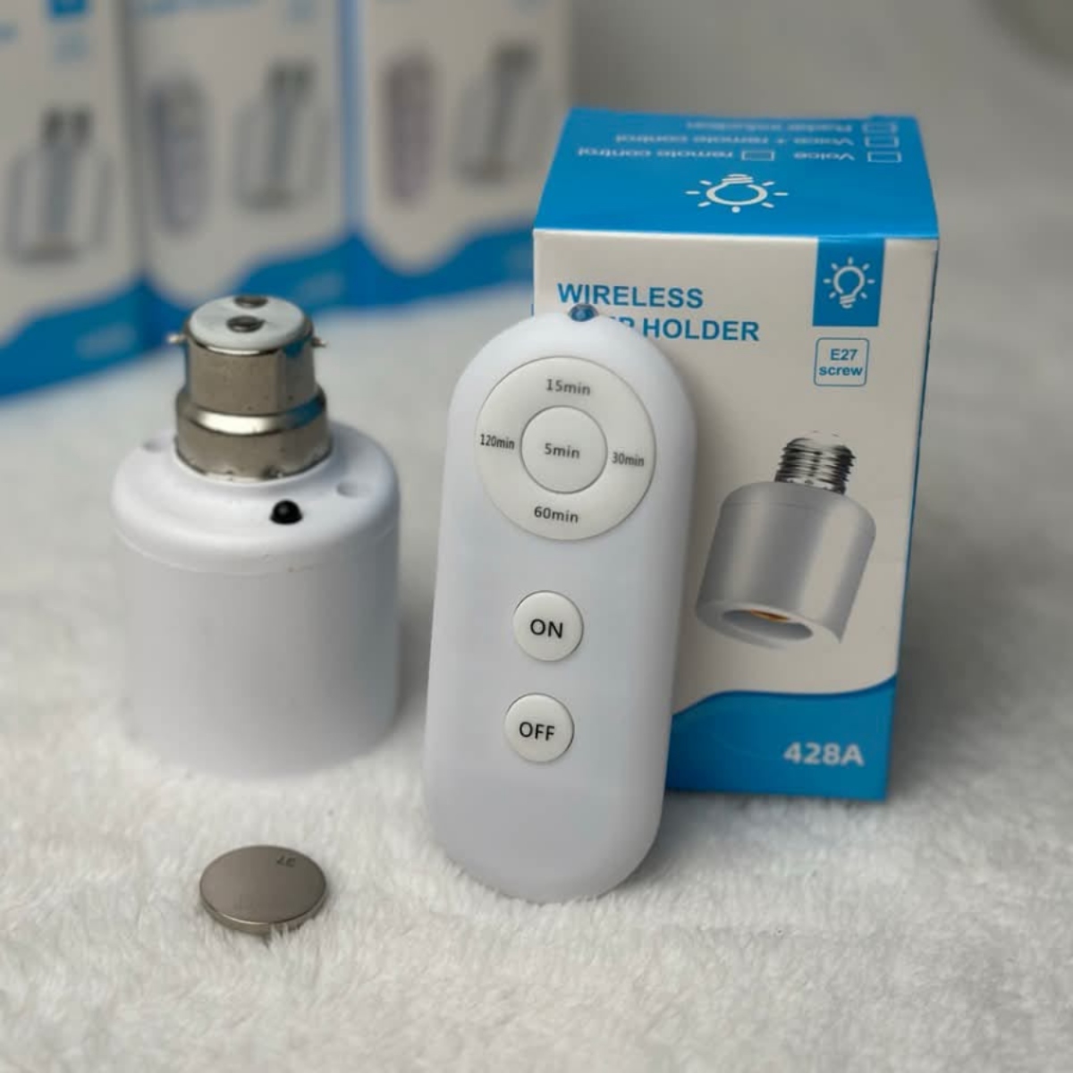 Remote Control E27 Lamp Holder with Auto Timer || 12506