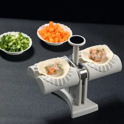 Double Head Automatic Dumpling Maker – Food-Grade ABS Dumpling Press ...