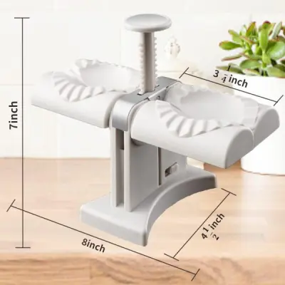 Double Head Automatic Dumpling Maker – Food-Grade ABS Dumpling Press ...