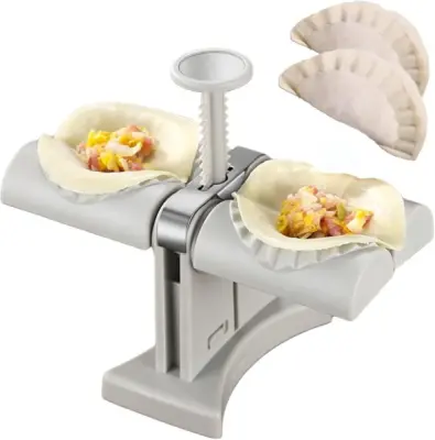 Double Head Automatic Dumpling Maker – Food-Grade ABS Dumpling Press ...