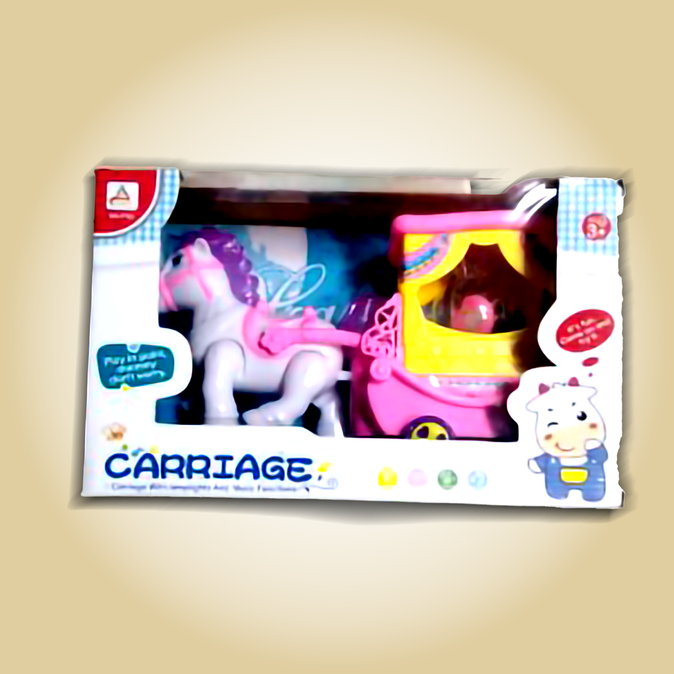 CARRIAGE Battery Operated Toy Carriage Set - tomtom_horsecar_3 || 7026